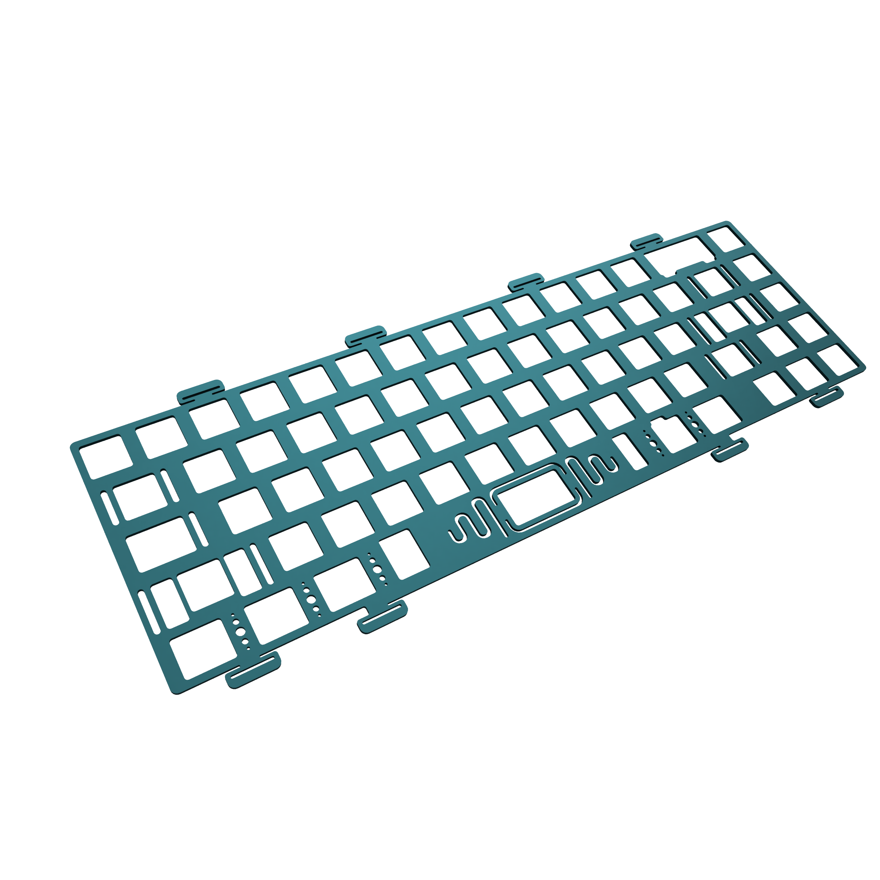 Phi 65 - Plate – Clever Keebs